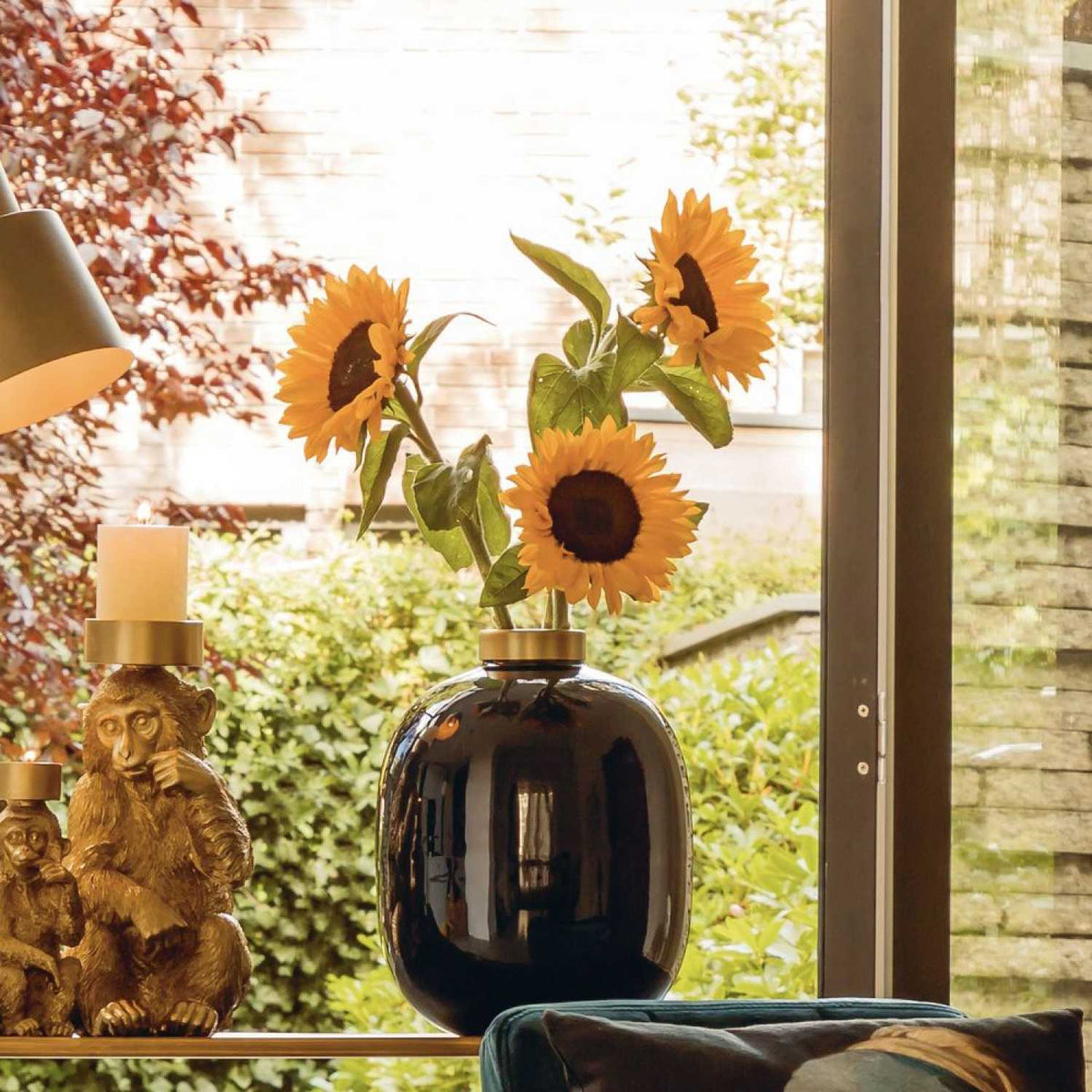 Foa Design Oval Formlu Chow Vazo-Lacivert